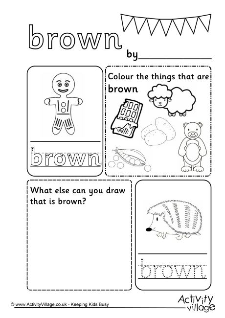 Brown Activities for Kids