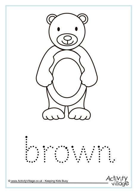 Word Tracing Worksheets | Activity Village