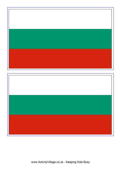 Bulgaria Flag Printable | Activity Village