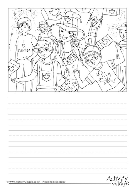 Canada Day Celebrations Story Paper | Activity Village