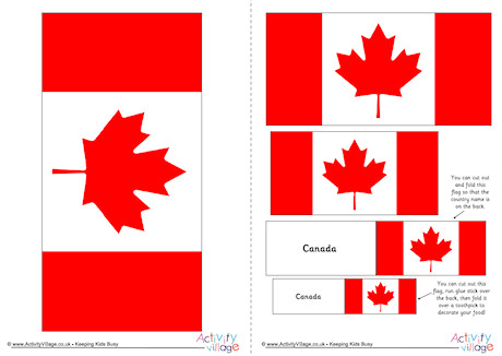 Canada Flag Printables | Activity Village