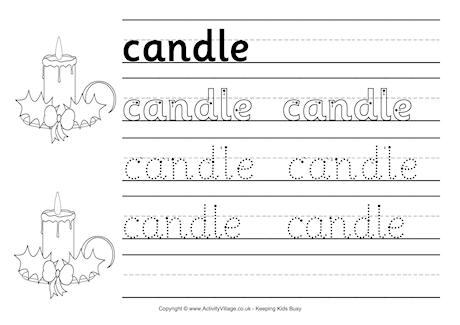Candle Printables | Activity Village