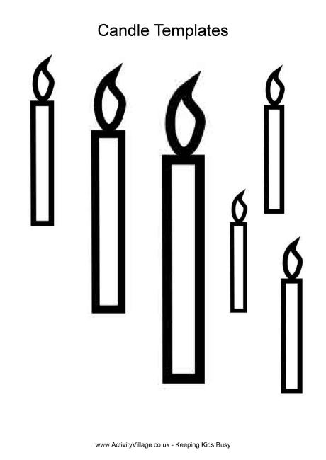 Candle Templates | Activity Village