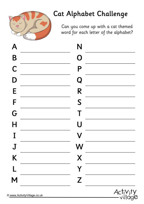 Alphabet Challenge Puzzles | Activity Village