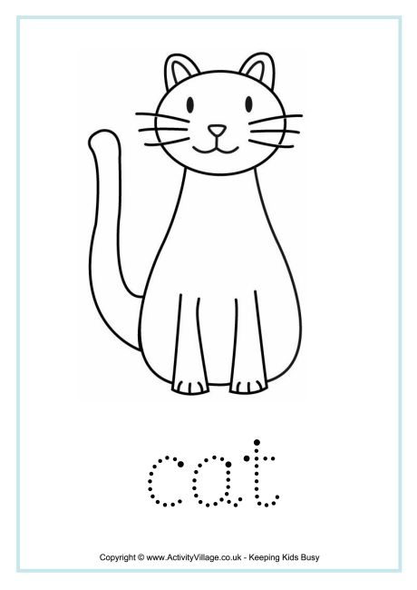 Word Tracing Worksheets | Activity Village