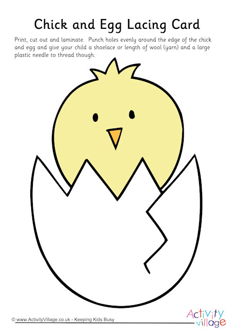 Printable Lacing Cards for Kids