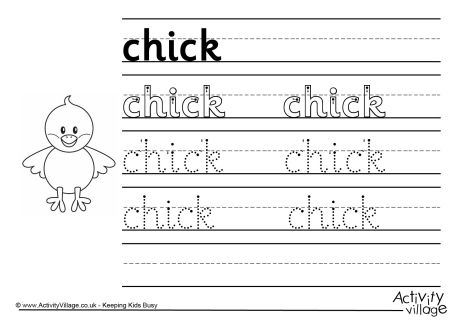 Easter Handwriting Worksheets | Activity Village