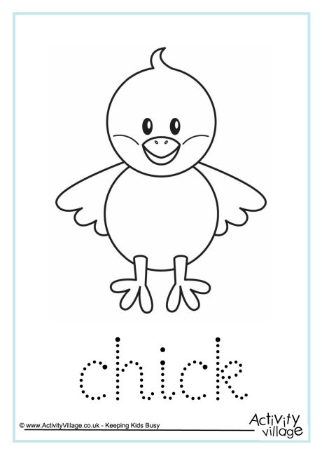 Word Tracing Worksheets | Activity Village