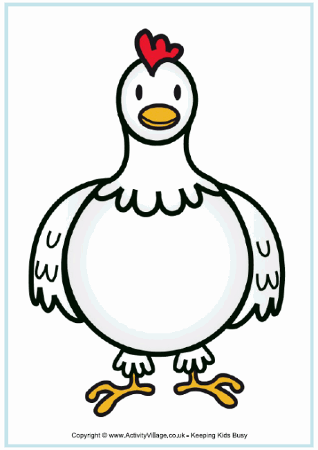 Free Chicken Poster For Kids
