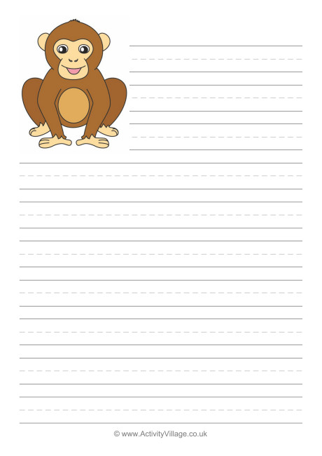 Animal Writing Paper | Activity Village