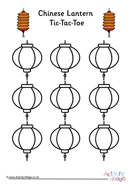 Themed Tic-Tac-Toe Printables | Activity Village