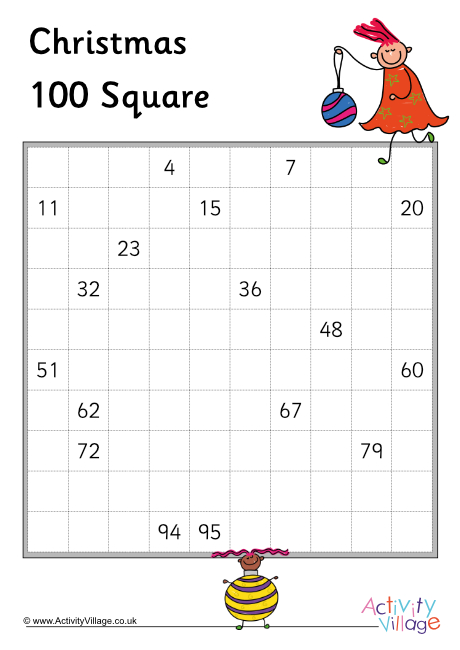 Christmas Hundred Square 3 | Activity Village