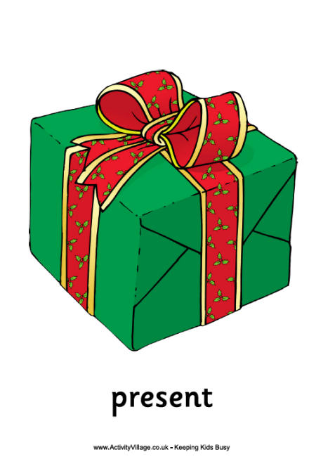 Christmas Present Poster | Activity Village