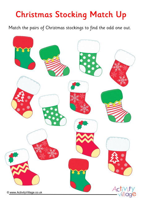 Christmas Stocking Printables | Activity Village