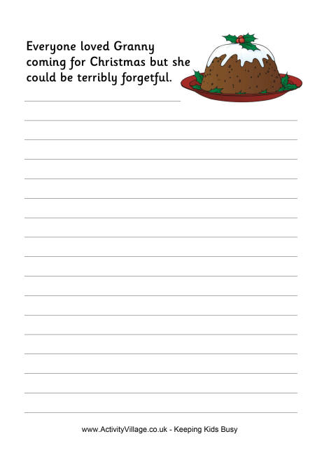 Christmas Story Starters | Activity Village