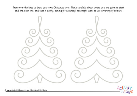 Christmas Pencil Control | Activity Village