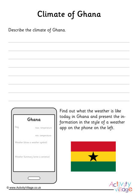 Ghana Facts and Printables for Kids