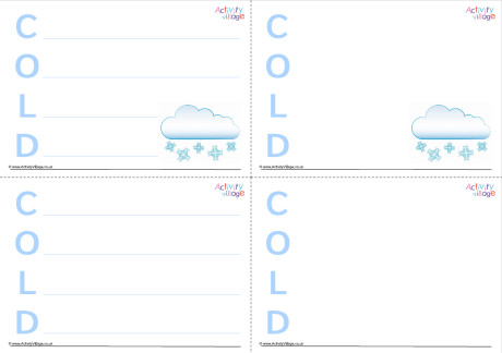Winter Acrostic Poem Printables | Activity Village