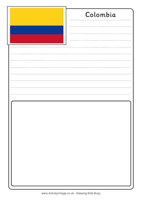 Flag Notebooking Pages | Activity Village