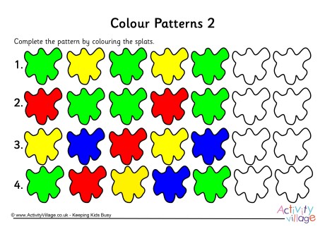 Colour Worksheets | Activity Village
