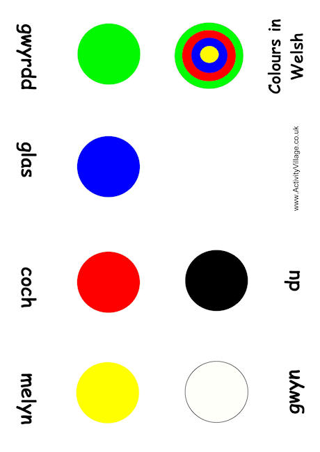 Colours Booklet Welsh | Activity Village