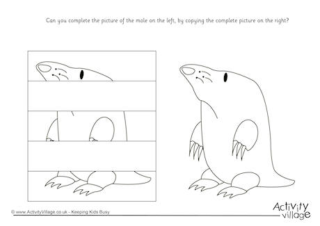 Complete the Mole Puzzle | Activity Village
