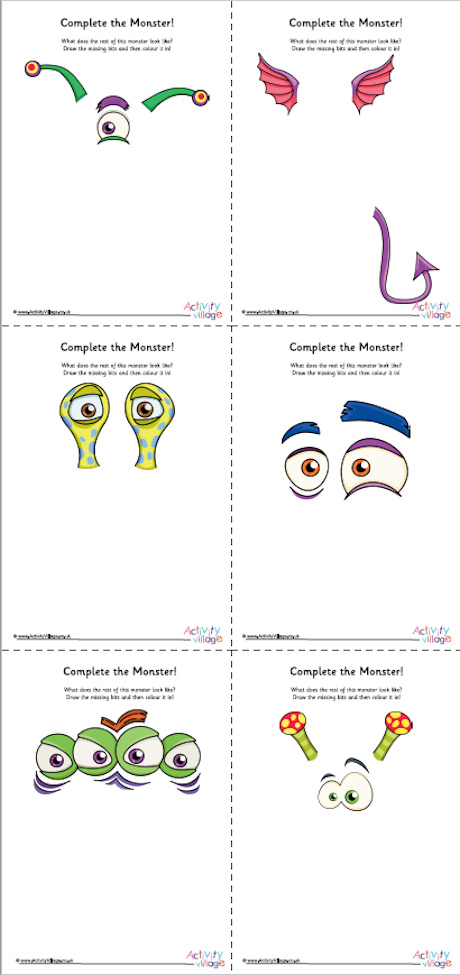 Complete the Picture Printables for Kids