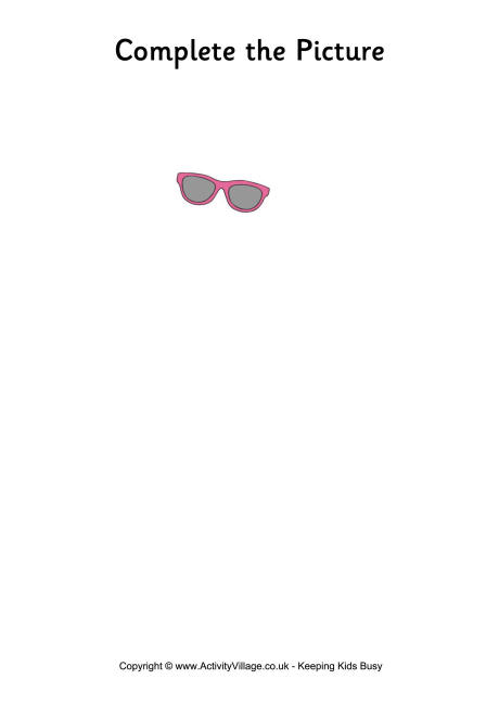 Complete the Picture Printables for Kids