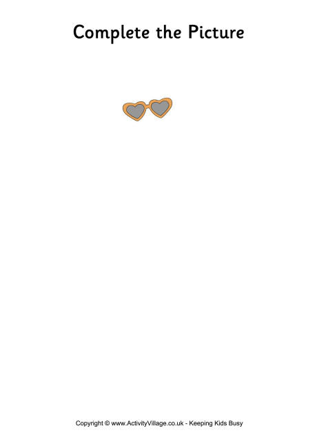 Complete the Picture Printables for Kids