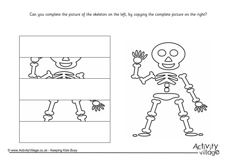 Complete the Skeleton Puzzle | Activity Village