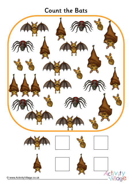 Count the Bats | Activity Village