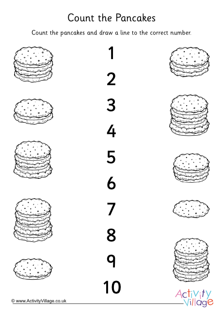 Pancake Day Worksheets | Activity Village
