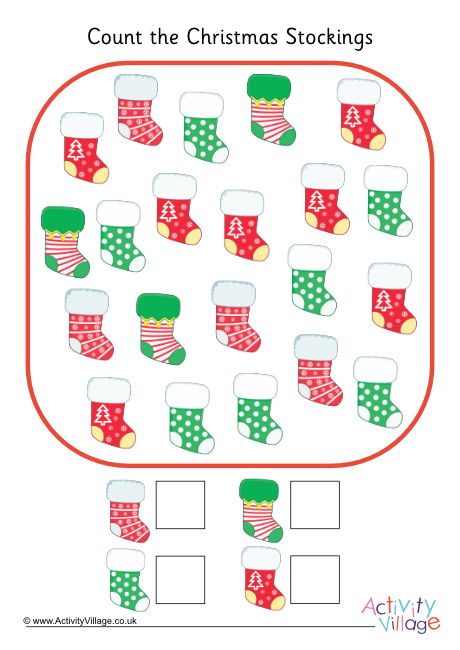 Christmas Stocking Printables | Activity Village