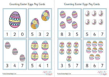 Easter Counting Worksheets | Activity Village