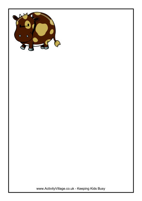 Cow Printables | Activity Village