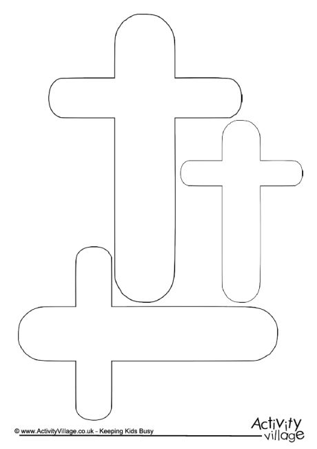 Cross Template 1 | Activity Village