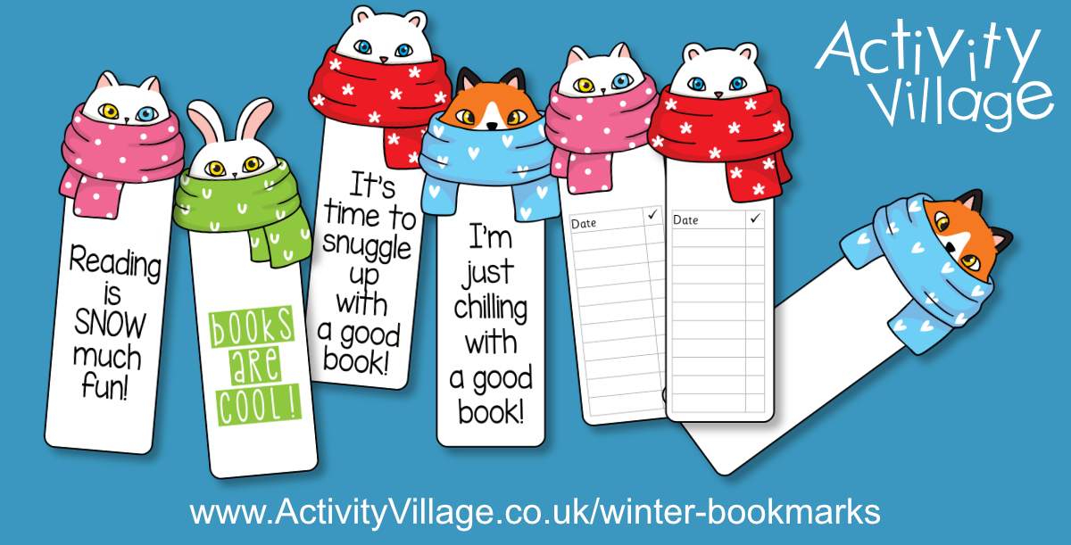 Cute New Winter Bookmarks | Activity Village