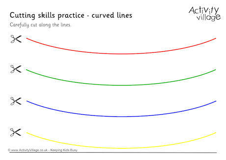 Cutting Curved Lines | Activity Village