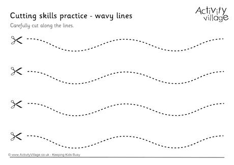 Cutting Wavy Lines | Activity Village