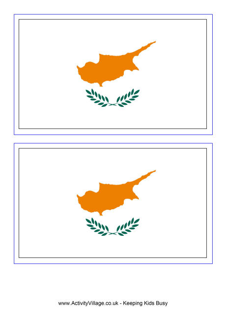 Cyprus Flag Printable | Activity Village