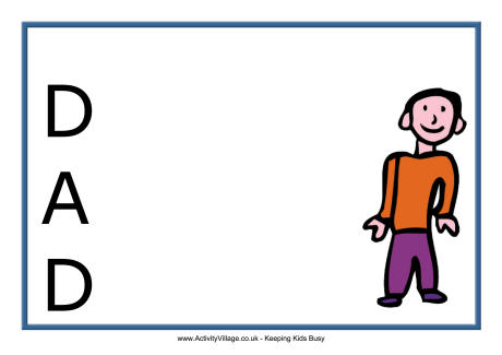 Dad Acrostic | Activity Village