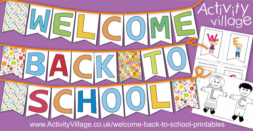 Decorate the Classroom with Lovely New Welcome Banners! | Activity Village