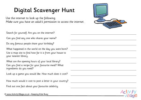 Scavenger Hunts | Activity Village