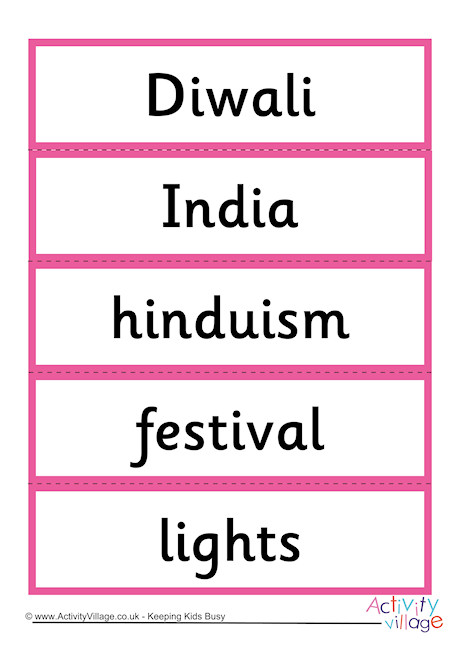 Diwali Vocabulary | Activity Village