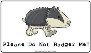 Badger Door Signs | Activity Village