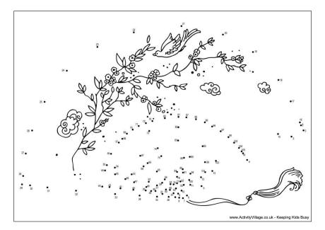 Chinese New Year Dot to Dots | Activity Village
