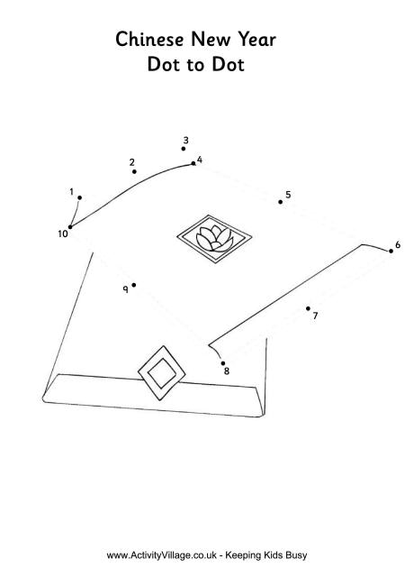 Chinese Red Packet Dot to Dots | Activity Village