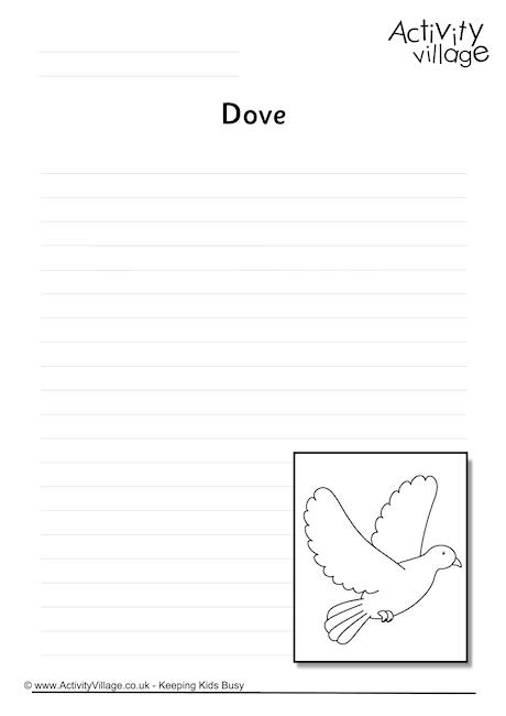 Dove Worksheets | Activity Village