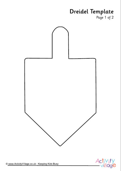 Dreidel Template | Activity Village