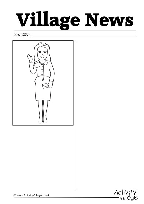 Famous People Newspaper Writing Prompts | Activity Village